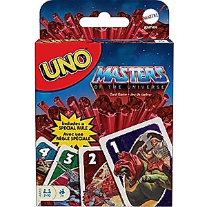 Mattel Games ​UNO Masters of The Universe Card Game for Kids, Adults and Game Night with Special Rule for 2-10 Players
