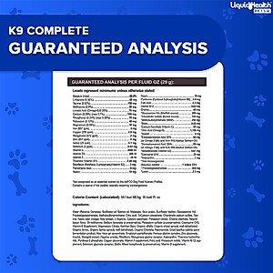 LIQUIDHEALTH Pets K9 Vegetarian Glucosamine Hip & Joint Support Formula & K9 Complete 8-in-1 Multivitamin for Dogs & Puppies - Pet Vitamin Supplement Bundle for Joint Health, Immune Support