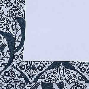 HPD Half Price Drapes Printed Room Darkening Curtains for Living Room & Bedroom 50 X 96, BOCH-KC108B-96 (1 Panel) Woodcut Green