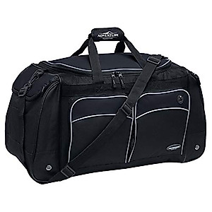 Travelers Club Adventure Travel Duffel Bag, Black, 28 Inch