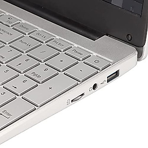 CHICIRIS Laptop Computer, Portable 15.6in Laptop 2K Resolution IPS Screen 16GB RAM for Home (16+512G US Plug)