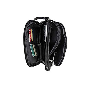 MultiSac womens Multisac North South Mini Zip Around Crossbody Bag Cross Body, Black, One Size US