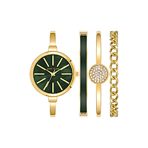 Anne Klein Women's Bangle Watch and Bracelet Set