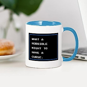 CafePress What A Horrible Night To Have A Curse Mug Ceramic Coffee Mug, Tea Cup 11 oz
