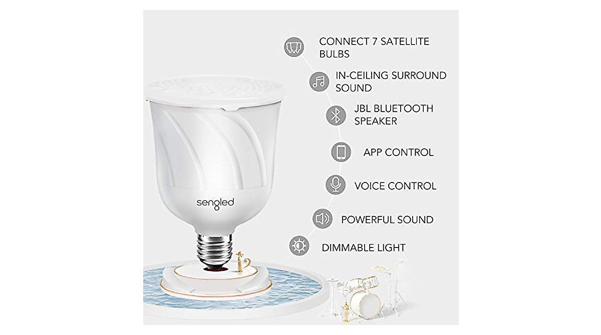 Sengled Pulse Smart LED Bulb with Built-In JBL Speaker | Dimmable ...