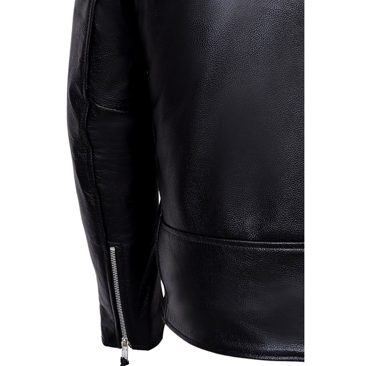 Black Metal Spikes Brando Jacket Men Motorcycle Cowhide Leather Jacket Genuine Leather Jacket