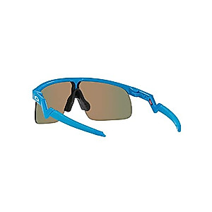 Oakley Youth OJ9010 Resistor Rectangular Sunglasses, Sky Blue/Prizm Ruby, 20 mm
