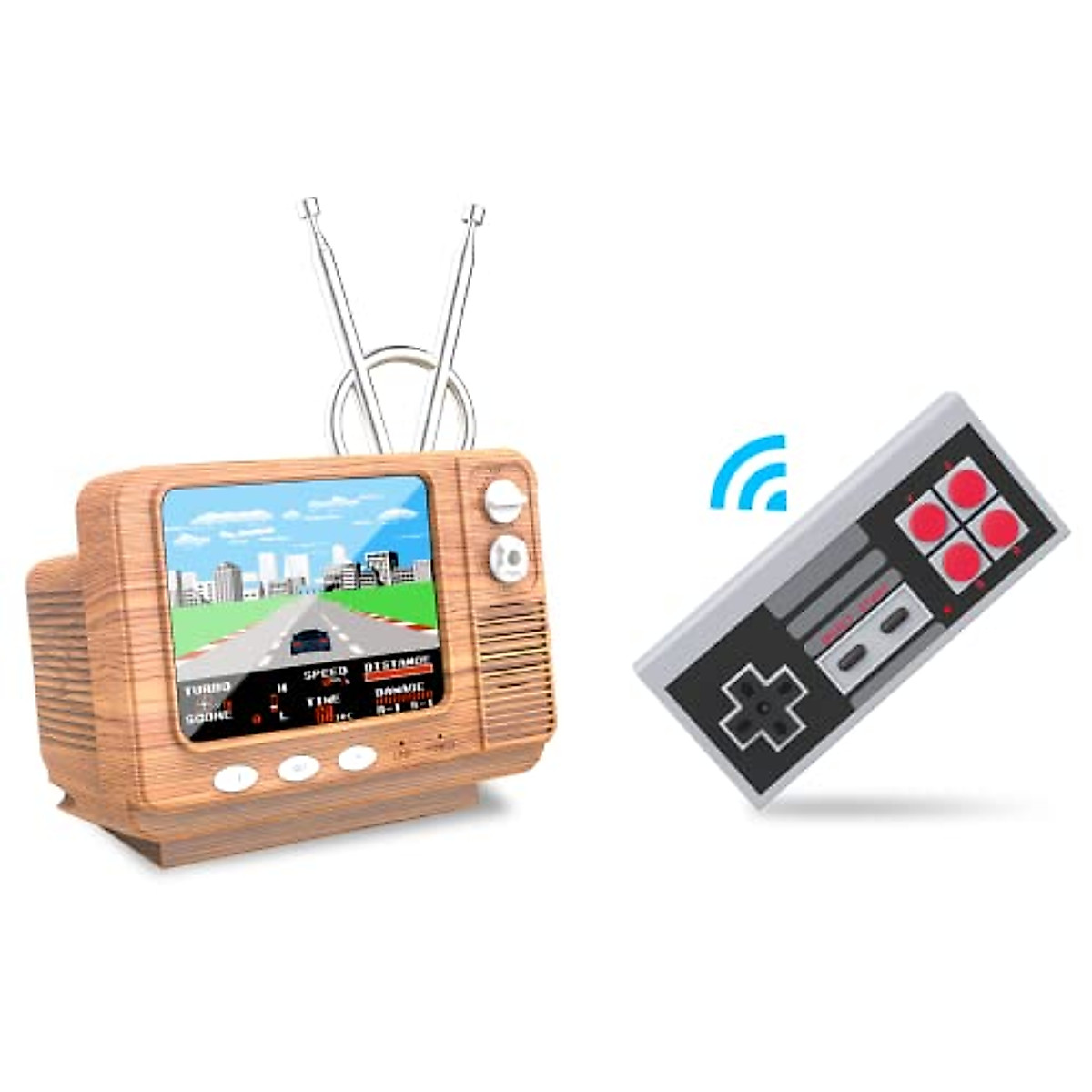 Retro Handheld Games Console with 308 Classic Games 3 Inch Screen Mini TV Video Games Player Support AV Output Electronic Games Xmas Gift for Boys Girls 4-12