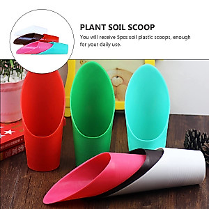 Happyyami 5pcs Gardening Shovel Tools Succulent Plants Scoop Bonsai Soil Scoop Plant Soil Scoop Bonsai Tool Garden Bucket Scoop Bonsai Bucket Scoop Bucket Shovel Potting Plastic
