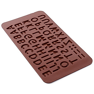2PK A to Z Letters +Happy Birthday/Numbers/Symbols Mold Chocolate Fondant Decorating Silicone Tray