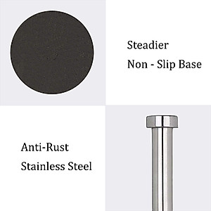 27HZYS Stainless Steel Paper Towel Holder with Base Vertical Design, Paper Towel Holder Countertop, Paper Towel Holder…