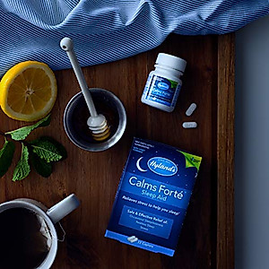 Hyland's Calms Forte' Sleep Aid Caplets, Natural Relief of Nervous Tension and Occasional Sleeplessness, 32 Count