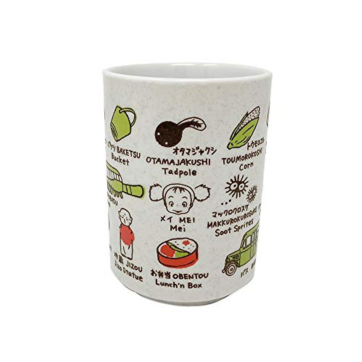 Studio Ghibli via Bluefin Benelic My Neighbor Totoro "Totoro and Friends" Japanese Teacup - Official Studio Ghibli Merchandise, White (BNL18304)