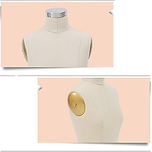 Tailors Dummy Mannequins Small Dressmakers Dummy Female, 1:2 Scale Adjustable Height, Tailor Manikins Mini Doll Dress Form Display Dollhouse Accessories Decoration Dressform Mannequin