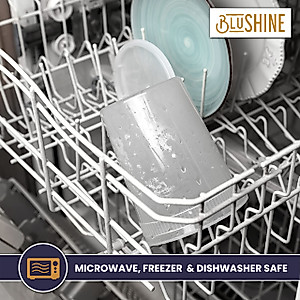 [24 Sets] 32 oz. Plastic Deli Food Storage Containers with Airtight Leak Proof Lids - Reusable - Microwave, Fridge, and Freezer Safe