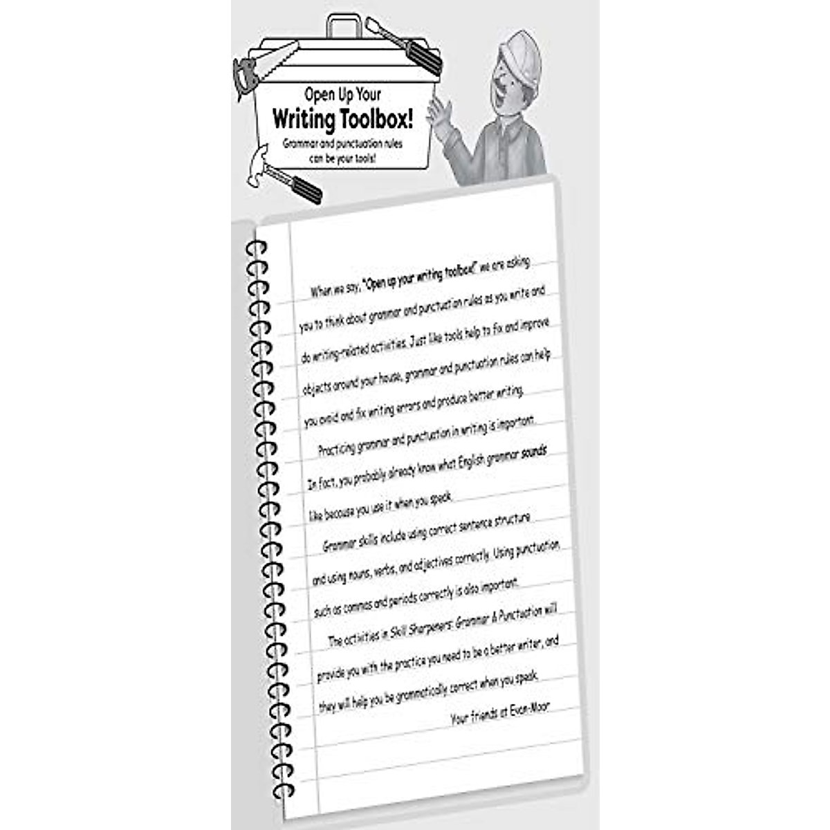 Evan-Moor Skill Sharpeners Grammar and Punctuation Workbook, Grade 3, Nouns, Verbs, Sentence Structure, Subject, Predicate, Language Handbook, Real-World Practice, Fun Activities, Homeschool, Practice