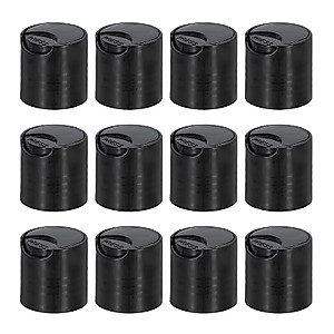 PATIKIL 24/410 Replacement Press Plastic Caps, 12pcs Dispensing Top Cover for Squeeze Shampoo and Lotion Bottles Lids