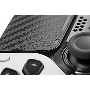Skin Compatible with Dualsense Edge - TouchProtect Cover to Protect, Add Style, & Enhance Your PS5 Dualsense Controller's Trackpad with Texture! (Carbon Fiber - Black)