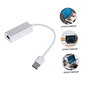 UKCOCO 1pc Network Adapter Micro USB Hub Micro USB Splitter USB Hubs USB Adapter Computer Adapter Splitter USB Hub for Computer Usb3.0 to Adapter Wired Aluminum Alloy Receiver