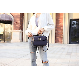 MKF Collection Crossbody Bag for Women, Designer Crossover Lady Handbag Messenger Purse