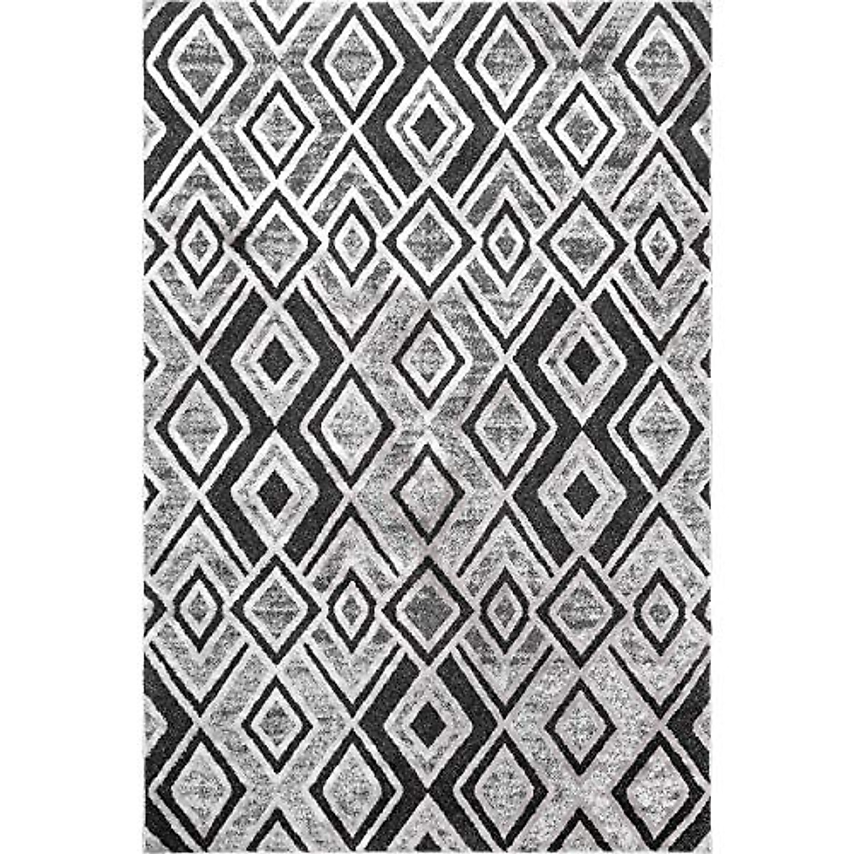 nuLOOM Trina Contemporary Diamonds Area Rug, 5' 3" x 7' 7", Grey