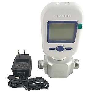 BHYIQI Gas Mass Flow Tester Mass Air Flowmeter with Range 0 to 250L/Min Precision 士2.0+0.5FS% LCD Display 12 mm Tube Diameter