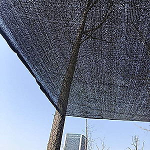 SUNSHORE Sun Shade Cloth 70% Sunblock Black Greenhouse Shade Net 10ftx20ft UV Block Shade Tarp with Dark Taped Edge& Grommets for Garden Plants