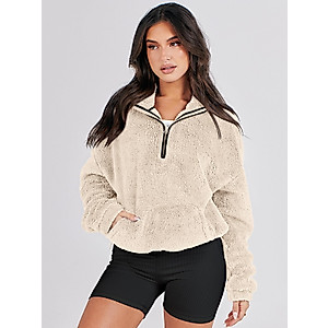 ANRABESS Womens Zip Up Hoodies Cropped Sweatshirts Fall Outfits Casual Hooded Pullover Sweaters Tops Winter Clothes 2024 Small