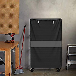 MOLLYAIR Wire Shelving Cover Wire Rack Cover Storage Rack Cover Used to Cover Sundries, Suitable for Rack 36X18X54in, Black,only Cover