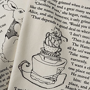 Alice in Wonderland Book Scarf