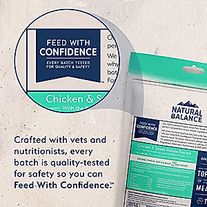 Natural Balance Freeze Dried Raw Dog Food, Grain-Free Limited Ingredient Adult Formula, Great as Topper, Treat, or Meal, Chicken & Sweet Potato Recipe, 6 Ounce (Pack of 1)