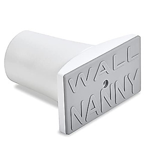 Wall Nanny Extender - 6 Inch Baby Gate Extension Guard (Made in USA) Extends Pressure Mounted Gates + Protects Walls + Stabilizes Gate - for Child, Pet & Dog Gates - Protector Works on Stairs - 4 Pack