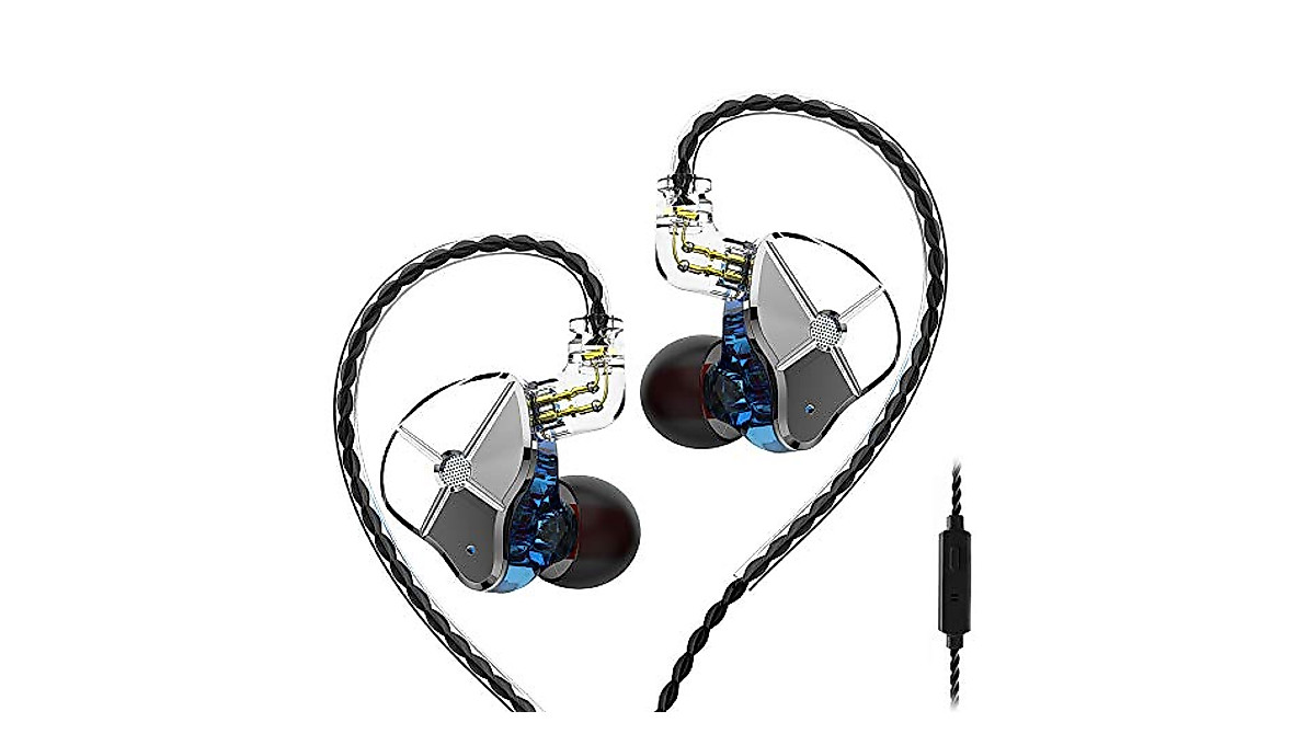 Hybrid Dual Driver In Ear Monitors - HiFi Sound & Detachable Cable
