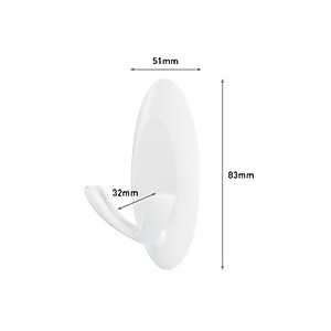 Command Medium Double Hooks, Holds up to 3 lb, Total 4 Wall Hooks with 8 Command Strips (4-Pack of 1 Hook), Organize Damage-Free, No Tools Wall Hooks for Hanging Decorations in Living Spaces