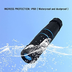 ANMBEST 5PCS Shielded RJ45 Waterproof Connector IP68 Cat5/5e/6 8P8C Ethernet LAN Cable Coupler Female to Female Outdoor Network Adapter