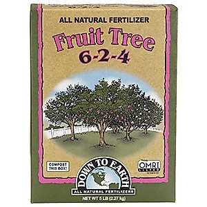 Down to Earth Organic Fruit Tree Fertilizer Mix 6-2-4, 5lb