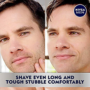Nivea Men Sensitive Skin & Stubble Shave Gel - Pack Of 3 With Beard Softener for Men - 7 Oz. Can, 21 Ounce