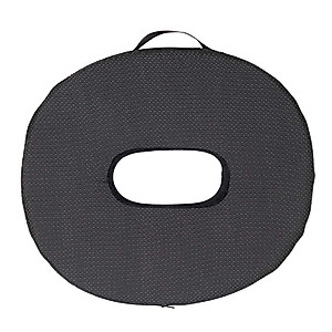 FOMI Extra Thick Donut Memory Foam Seat Cushion Care | 18" x 16" x 3.5" | Large Tailbone Pillow for Car, Truck, Office Chair, Wheelchair | Back, Bed Sores, Coccyx, Hemorrhoid, Sciatica Pain Relief