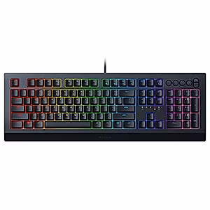 Razer Cynosa V2 Gaming Keyboard: Customizable Chroma RGB Lighting - Individually Backlit Keys - Spill-Resistant Design - Programmable Macro Functionality - Dedicated Media Keys (Renewed)