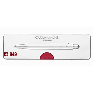 Caran d'Ache 849 Popline Metal x Red Ballpoint Pen with Metal Case (849.780)