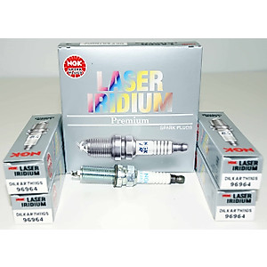NGK Laser Iridium Spark Plug DILKAR7H11GS 96964 (Pack of 4) for TLX ILX Accord Civic CR-V Reach 26.5mm Gap 1.1mm Resistor Value 5K Ohm Cast Iron 10.8-18 lb. ft. Aluminum 10.8-14.5 lb. ft.
