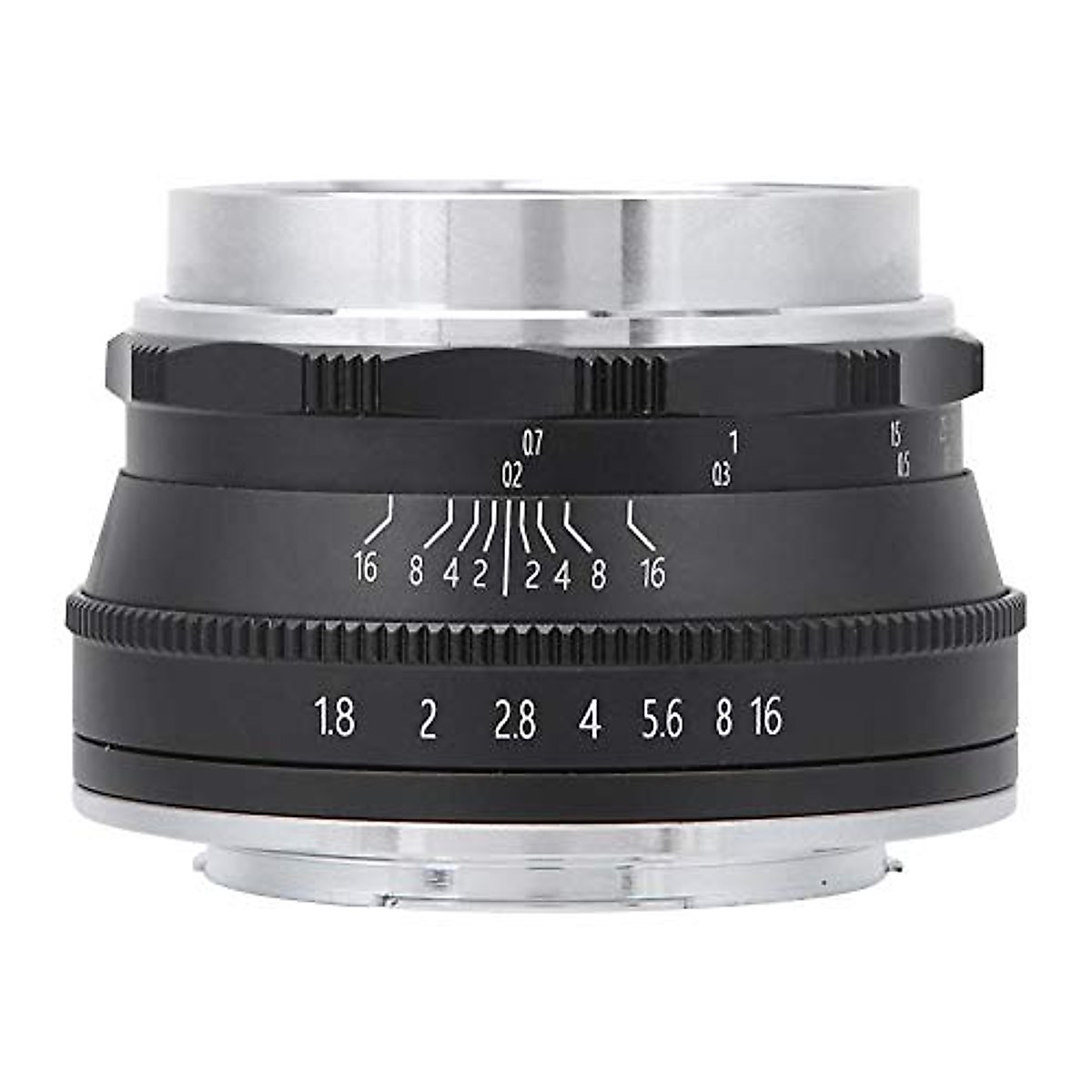 Camera Lens Portable Mirrorless Camera Lens 25mm F1.8 Multi-Layer Coating Mirrorless Camera Lens EF-M/EOSM Mount for Canon M2/M3/M5/M6/M10/M100/M50(Black)