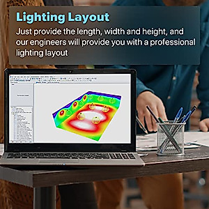 HYPERLITE 4 Pack 1.7ft High Bay Light 210W 28350LM, Linear High Bay Lights 1-10V Dimmer, US Plug 5000K High Bay Shop Light (Large Area Illumination) for Warehouse Garages, Workshop