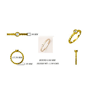 MOONEYE 925 Sterling Silver 3mm Round Amethyst Ring February Birthstone Stackable Fine Jewelry Ring For Women (Sterling Silver, 9)