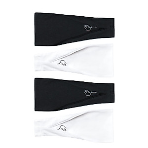 Maven Thread Women's No-Slip Sweat-Wicking Headband for Exercise and Yoga, 4-Pack (White + Black Basics)