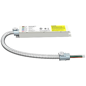 20W LED Light Emergency Backup Battery 150-200VDC, Rechargeable LED Emergency Driver for Dimmable 10-120W LED Lights with External Driver, Emergency Time 90 Min UL Listed.