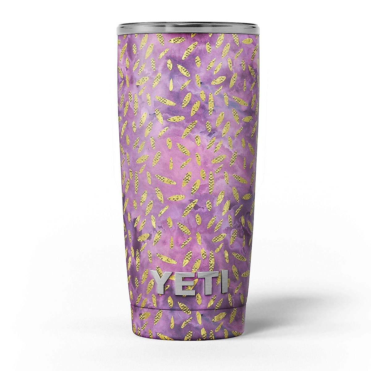 Design Skinz Daisy Pedals Over Purple Cloud Mix - Skin Decal Vinyl Wrap Kit Compatible with The Yeti Rambler Cooler Tumbler Cups