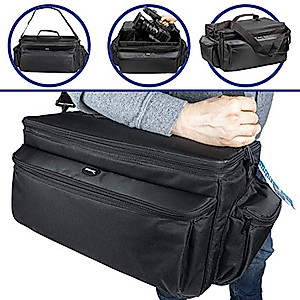 Ultimax’s Extra Large, Water-Resistant Gadget Bag Compatible With Camcorders and Accessories for Panasonic AG-AC160, AC30, AC90A, AC130A, AF100, HVX200, UX90, UX, 180HC-X1000, HC-X1, And More