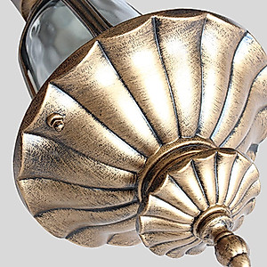 Enlylyog Fashion Simple Retro Home Garden Villa Lamp Outdoor Courtyard Lamp Commercial Hotel Garden Outdoor Lawn Lamp Pedestrian Street Column Head Lamp