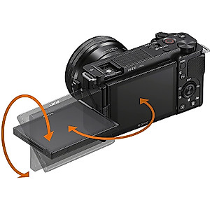Sony Alpha ZV-E10 Interchangeable Lens Vlog Camera & 16-50mm Lens Bundle with 2X 64GB SD Card, Water Resistant Bag, More